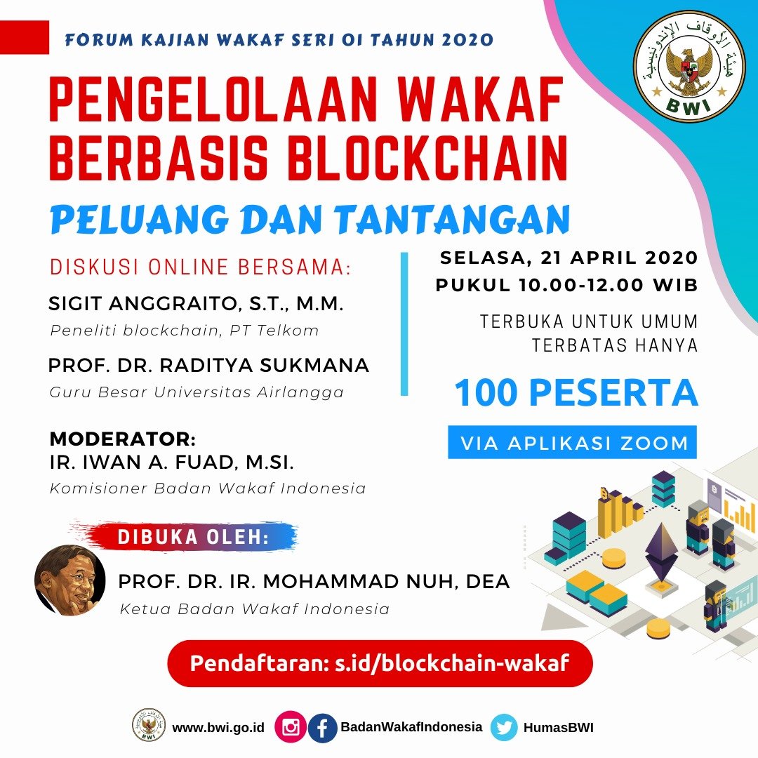Peluang dan Tantangan Mengelola Wakaf Blockchain – Wakafpreneur Institute